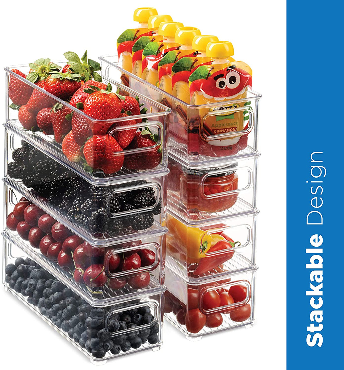 Stackable Food Storage Bins Set Of 8 – slyinspireme
